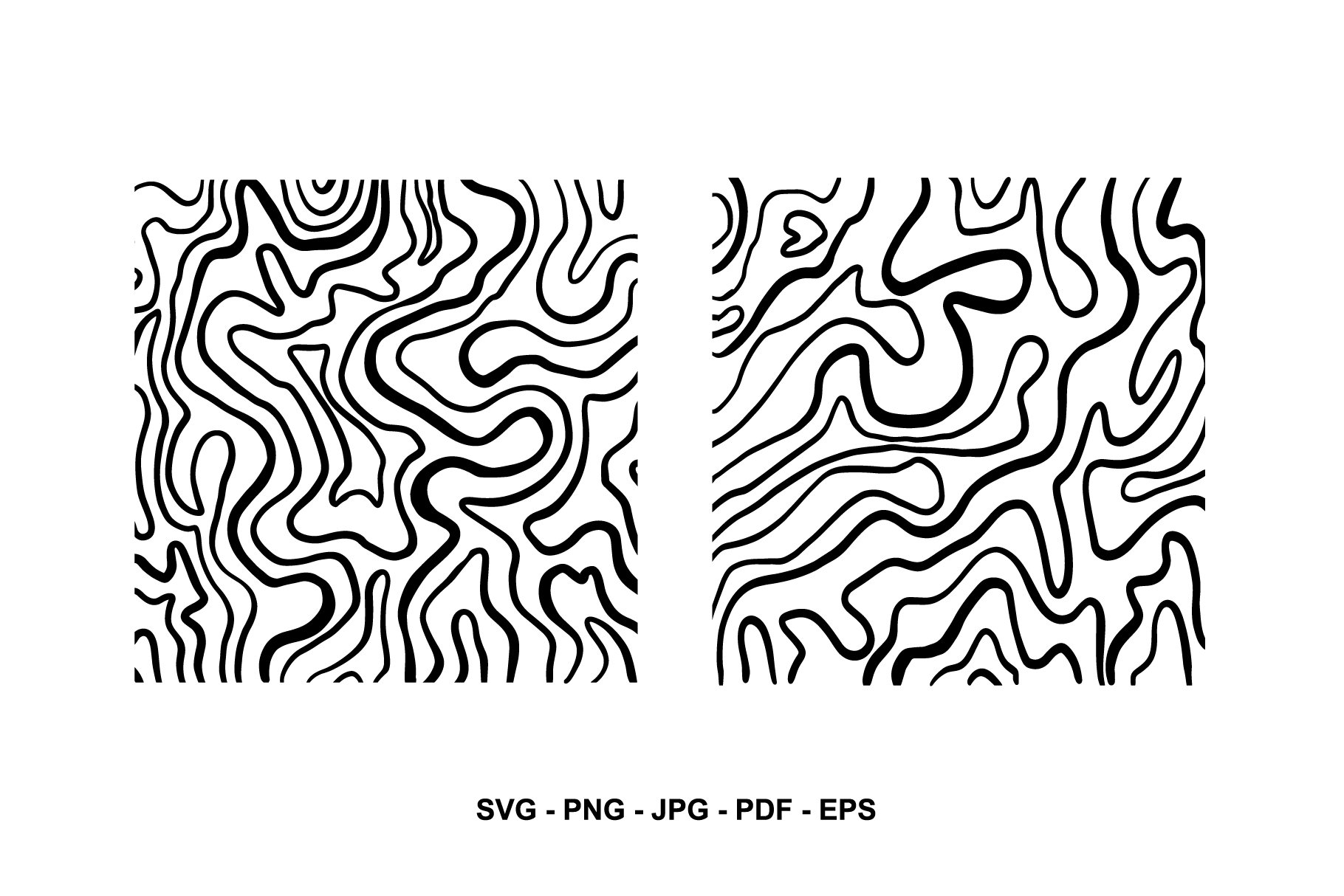 Topographic Map SVG | Contour Landscape Pattern | Terrain Lines Clipart ...