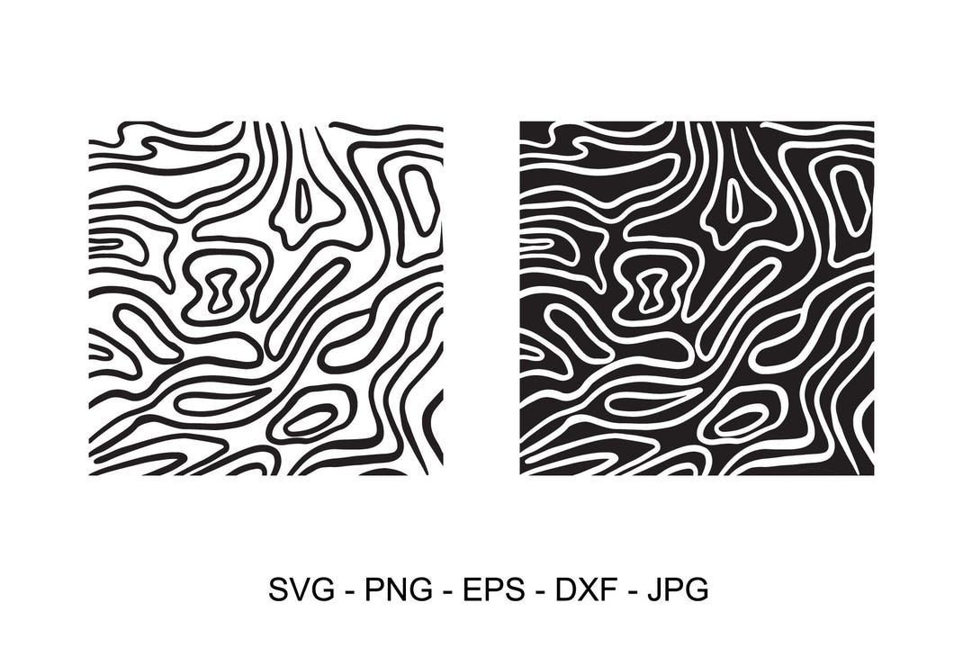 Topographic Pattern SVG, Map Pattern SVG, Topo Pattern, Contour Plan ...