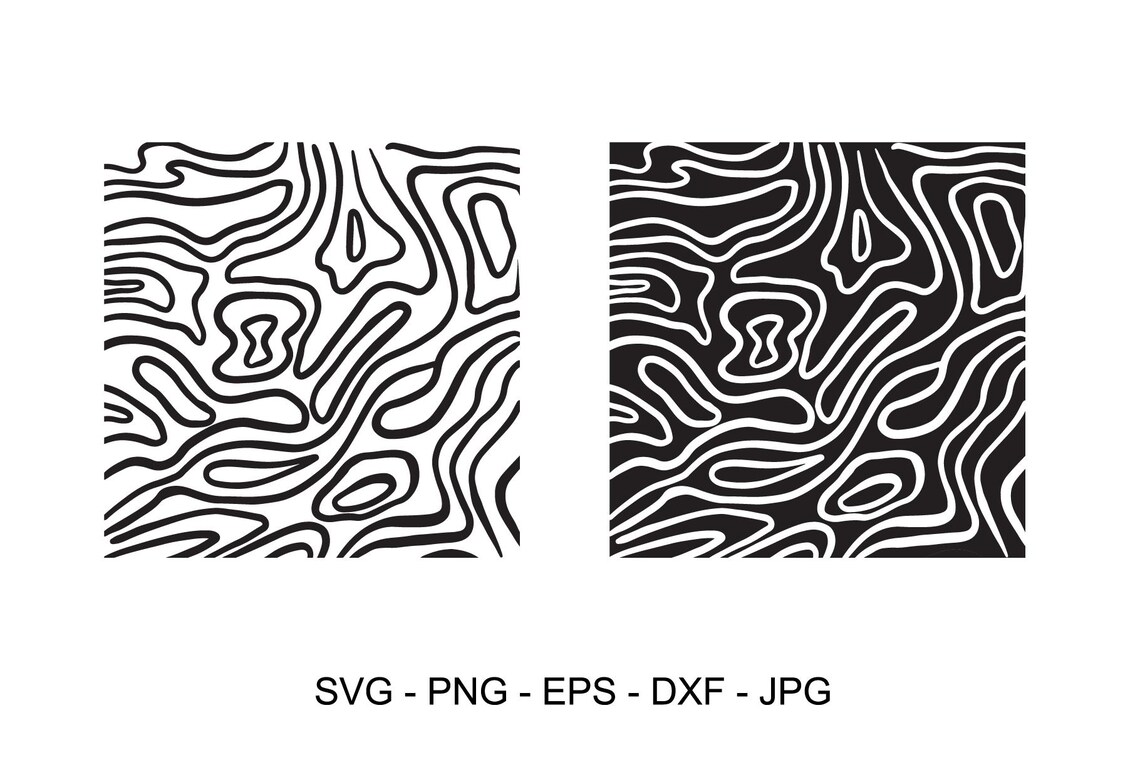 Topographic Pattern SVG, Map Pattern SVG, Topo Pattern, Contour Plan ...