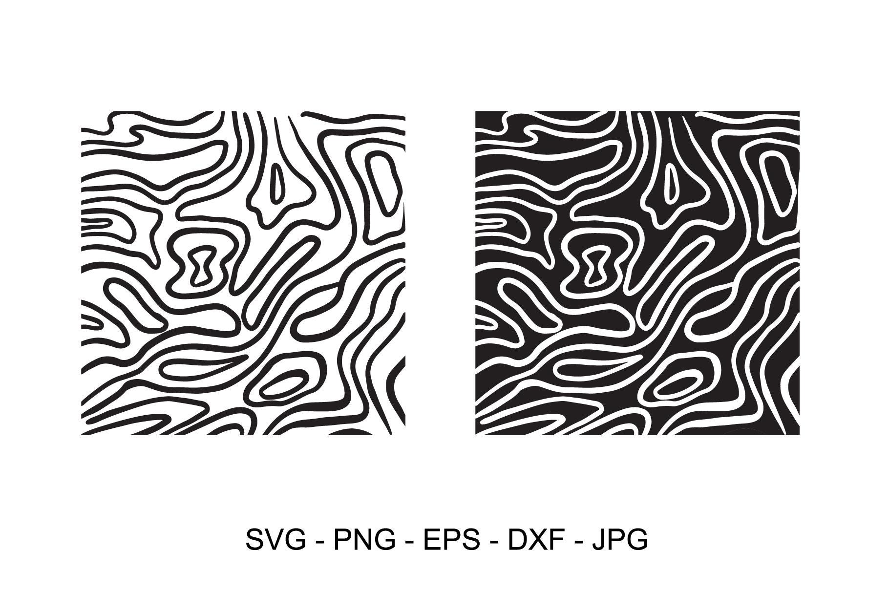 Topographic Pattern SVG, Map Pattern SVG, Topo Pattern, Contour Plan ...