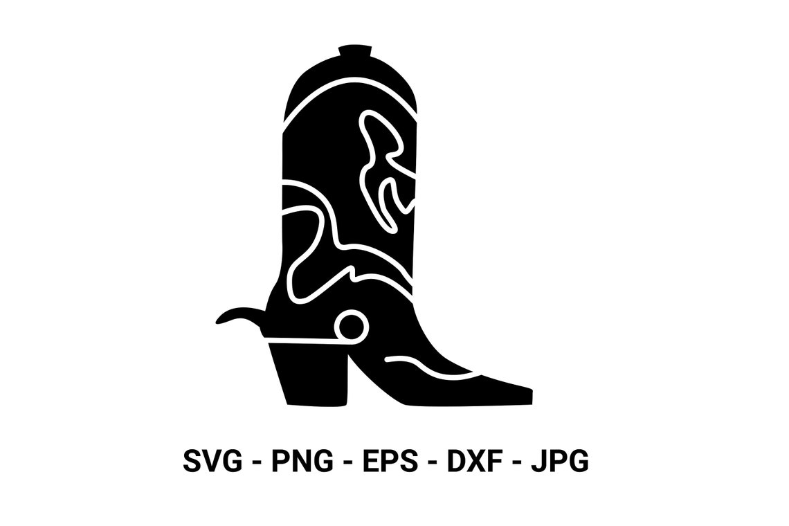 Cowboy Boot Svg, Western Runch Design, Cutting Files for Cricut - Etsy