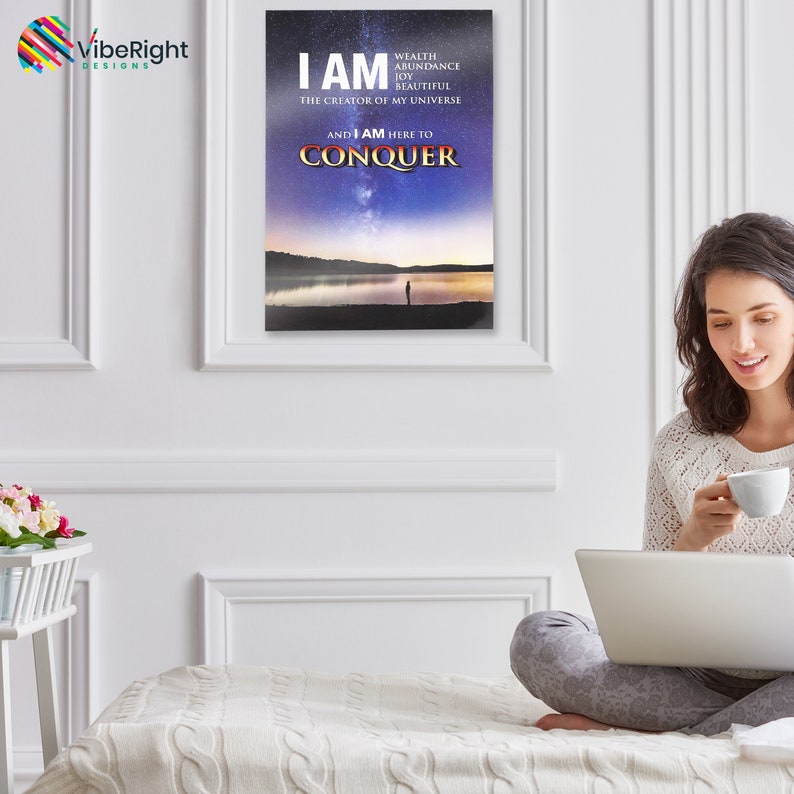 I Am Motivational Poster With Affirmation Quote for Daily Inspiration ...