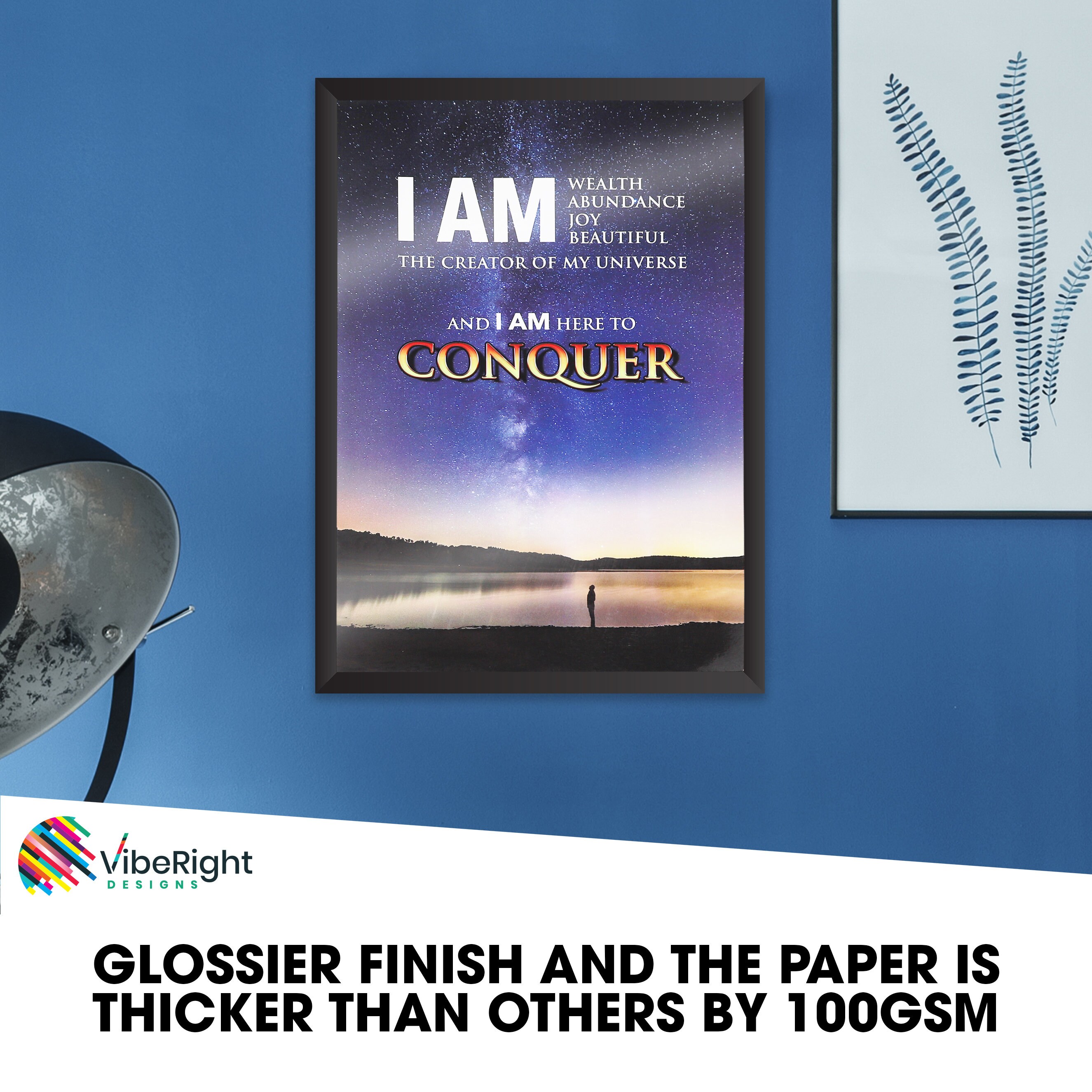 I Am Motivational Poster With Affirmation Quote for Daily Inspiration ...