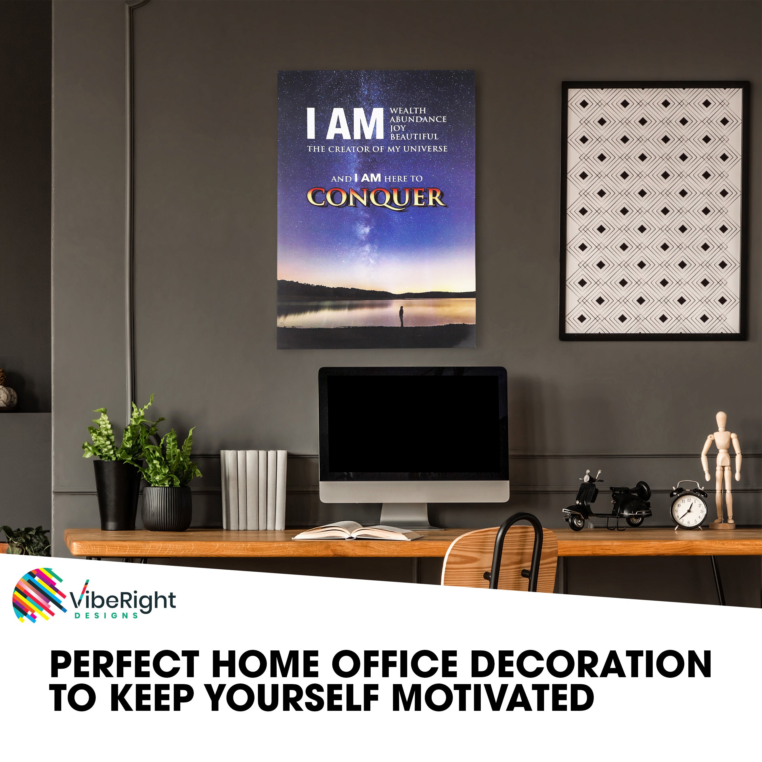 I Am Motivational Poster With Affirmation Quote for Daily Inspiration ...