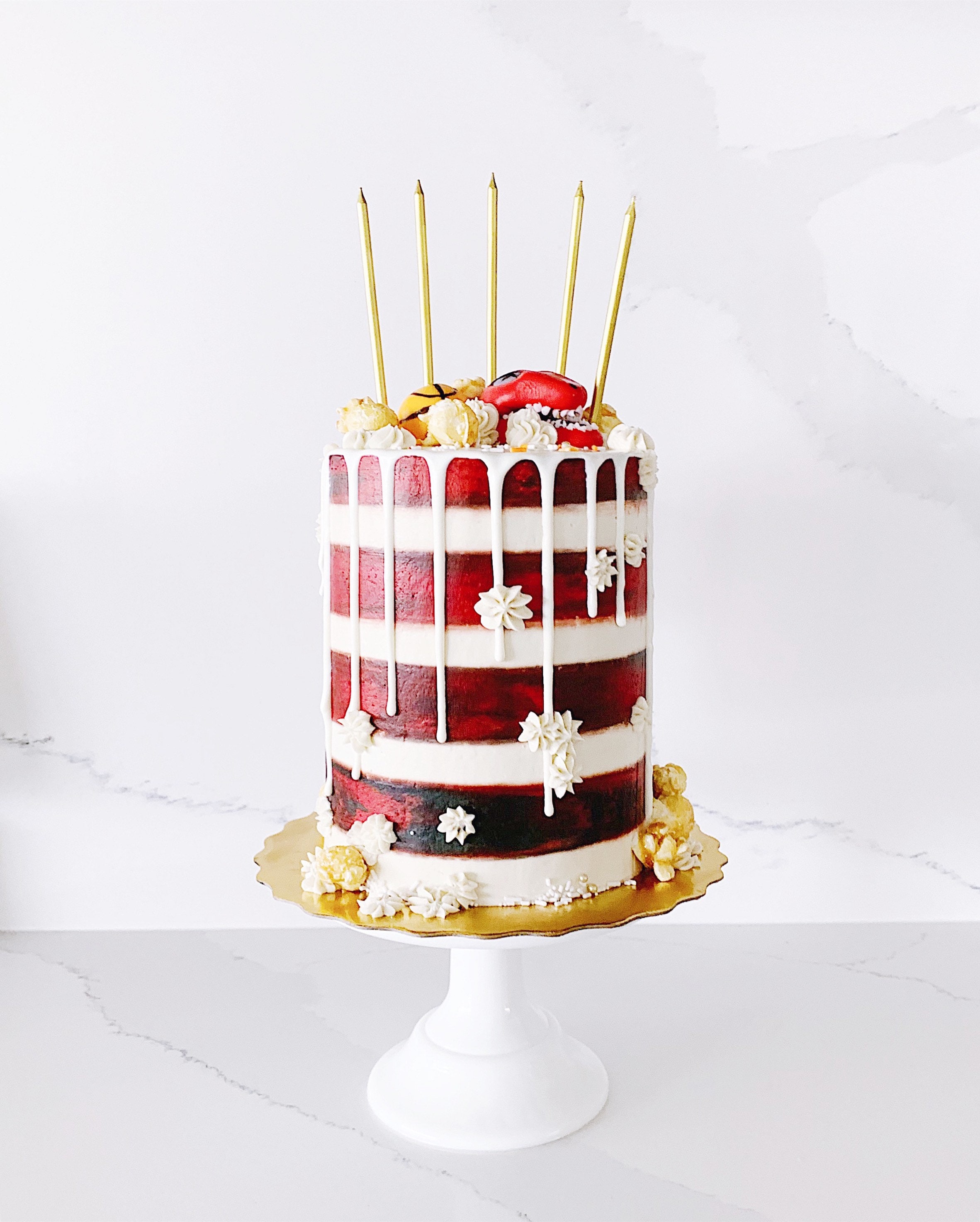 Slim Tall Gold Birthday Candles | Long Birthday Candles | Long Burn ...