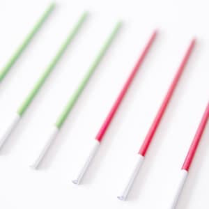 Slim Tall Green and Red Birthday Candles | Long Birthday Candles | Long ...