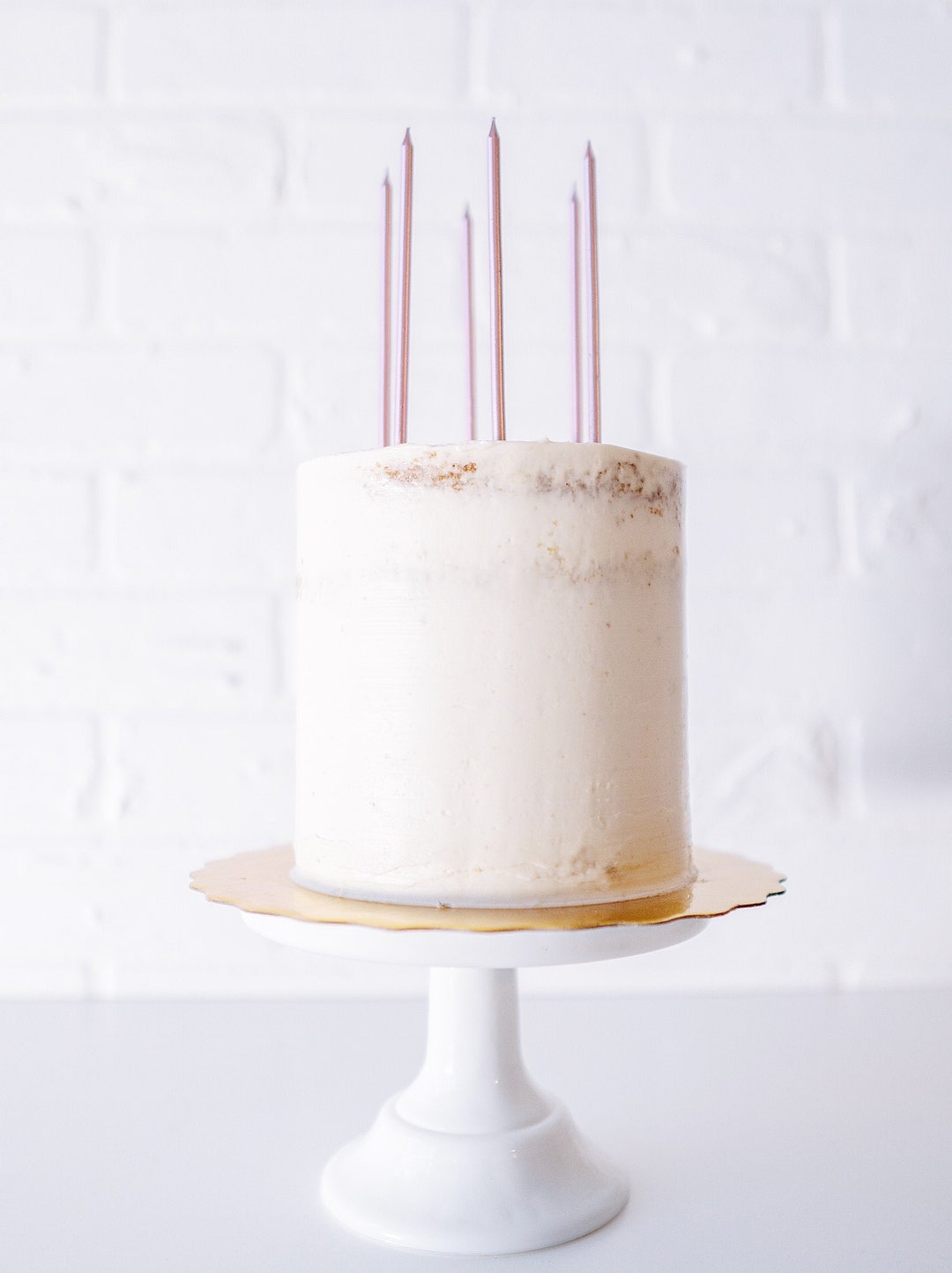 Slim Tall Pink Birthday Candles | Long Birthday Candles | Long Burn ...
