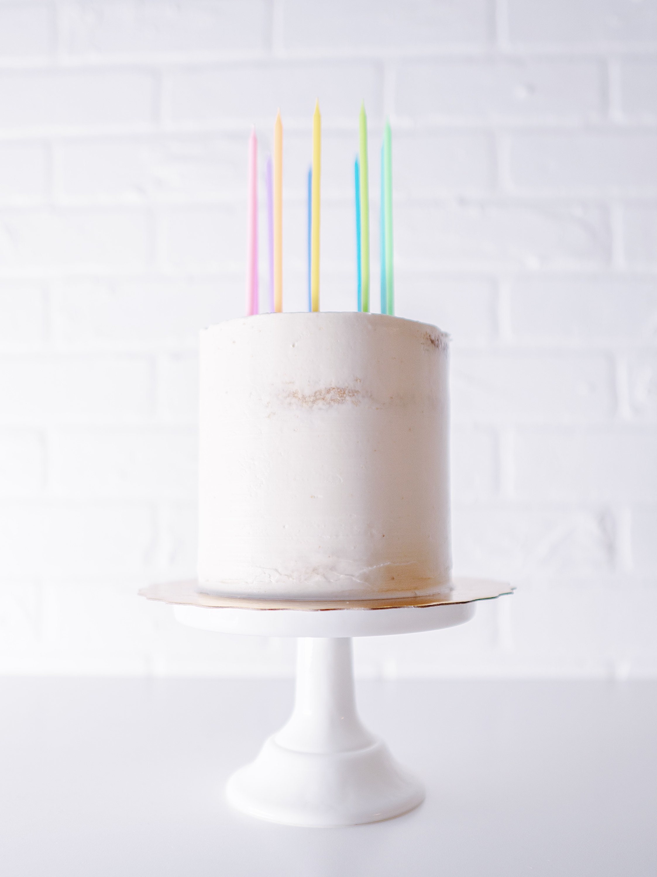 Slim Tall Rainbow Birthday Candles | Long Birthday Candles | Long Burn ...