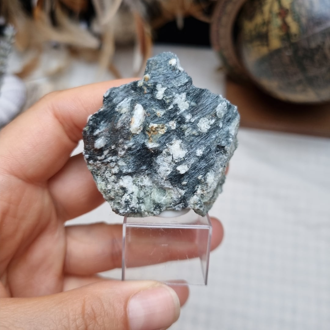 Arfvedsonite Speciment. North Macedonia. Raw Untreated Rare Mineral. - Etsy