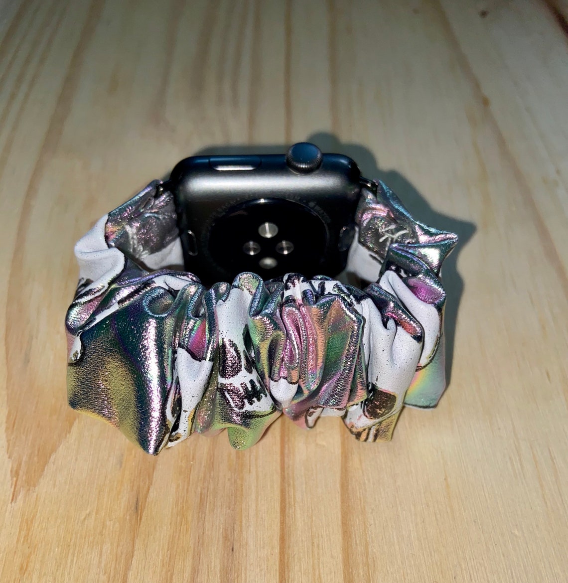 Iridescent Skull Apple Watch Scrunchie Band Witchy Gothic - Etsy