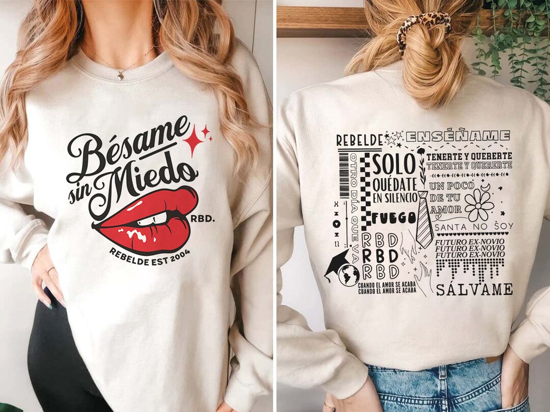 Besame Sin Miedo RBD Soy Rebelde Tour 2023 Shirt Generacion - Etsy