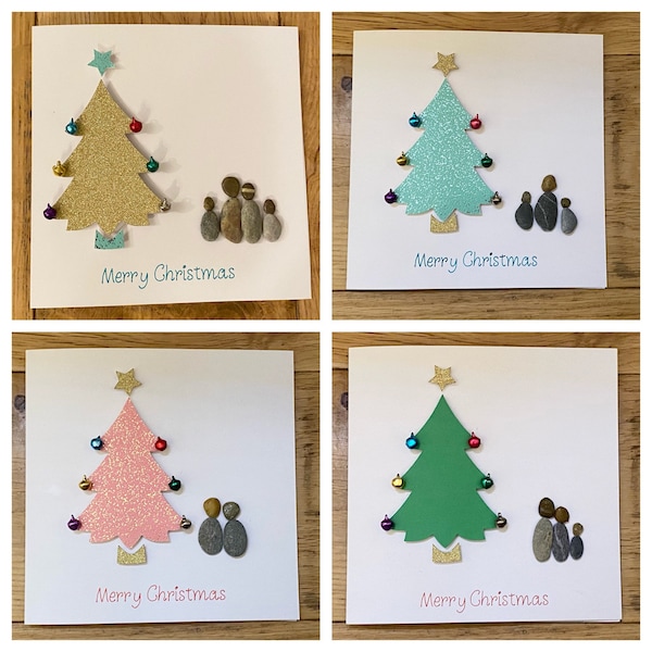 Christmas Pebble Art - Etsy UK