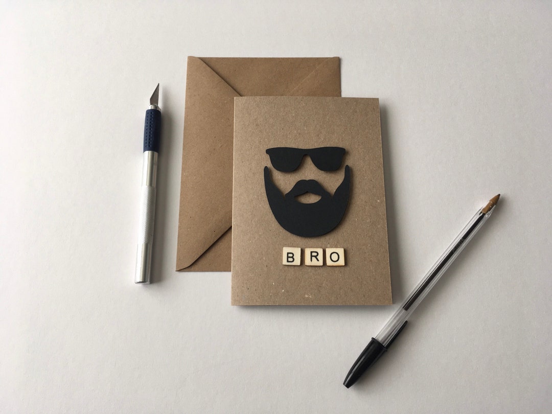 Brother Birthday Card - Card for Bro - Card for Brother- Birthday Card ...