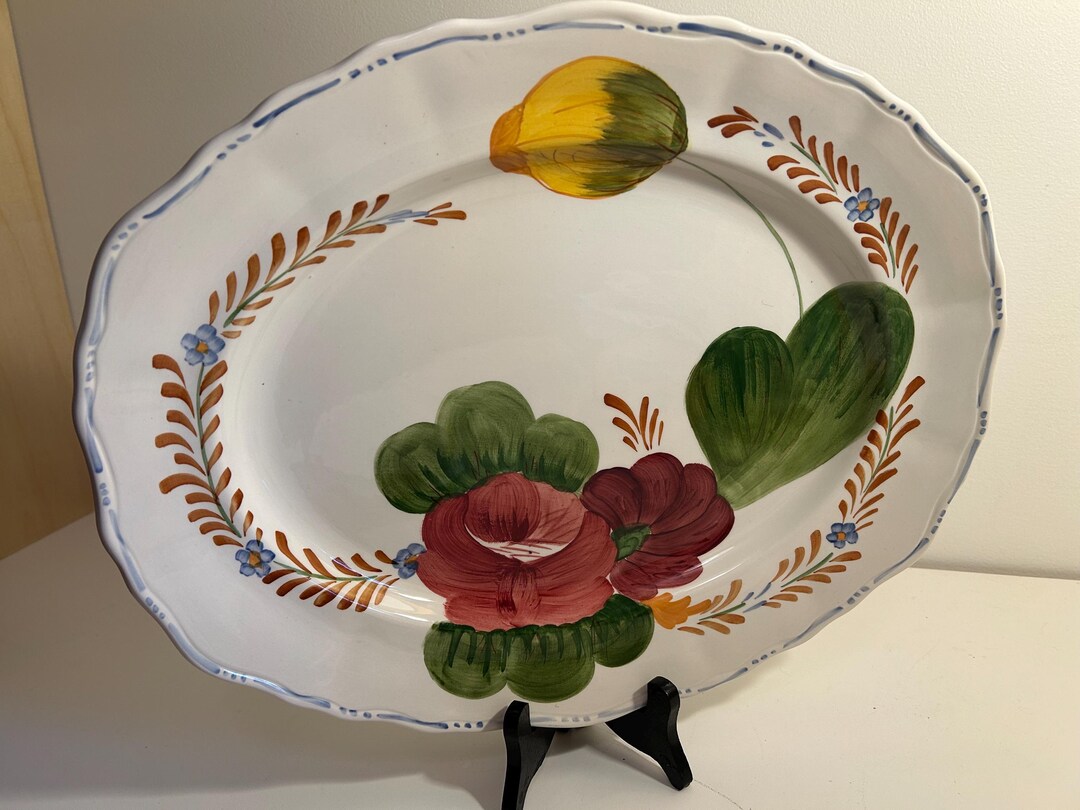 Large Simpsons Chanticleer “belle Fiore” Platter - Etsy