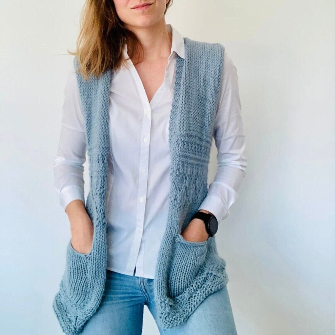 KNITTING PATTERN Azure Cardigan - Etsy