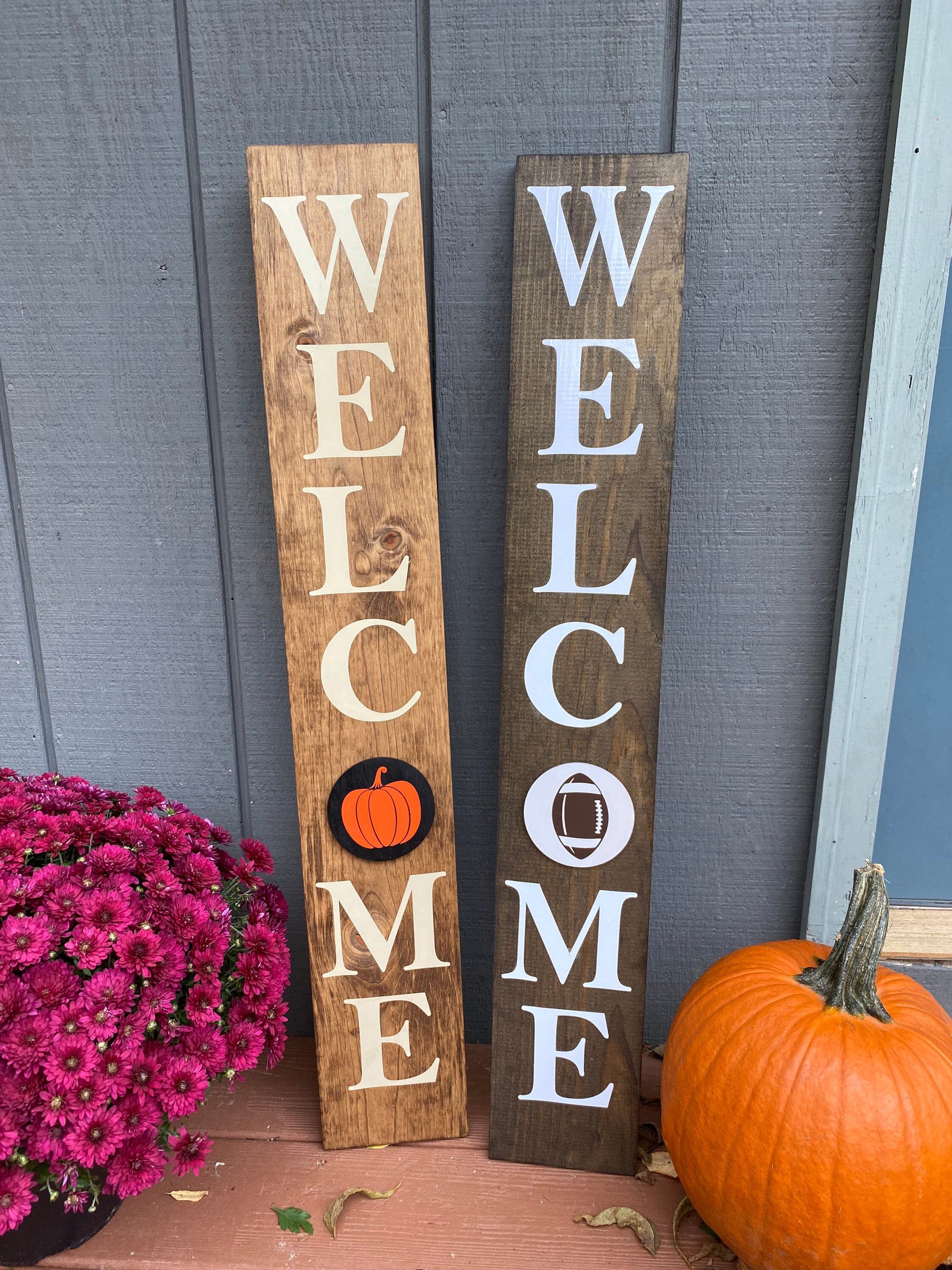 Welcome Sign - Interchangeable for Seasons Holidays Sports Events - Etsy