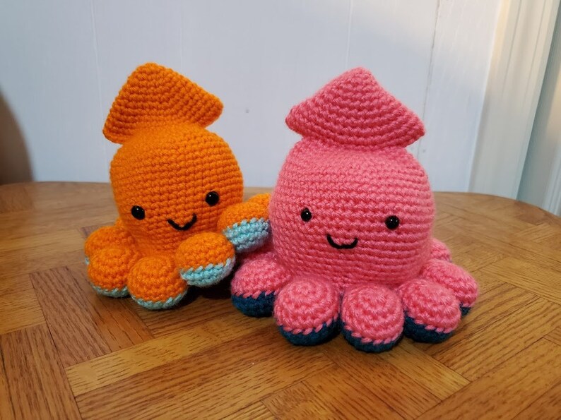 Reversible Squid Crochet Pattern PDF - Etsy