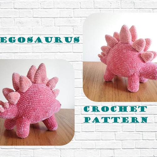 Stegosaurus Crochet Pattern PDF - Etsy