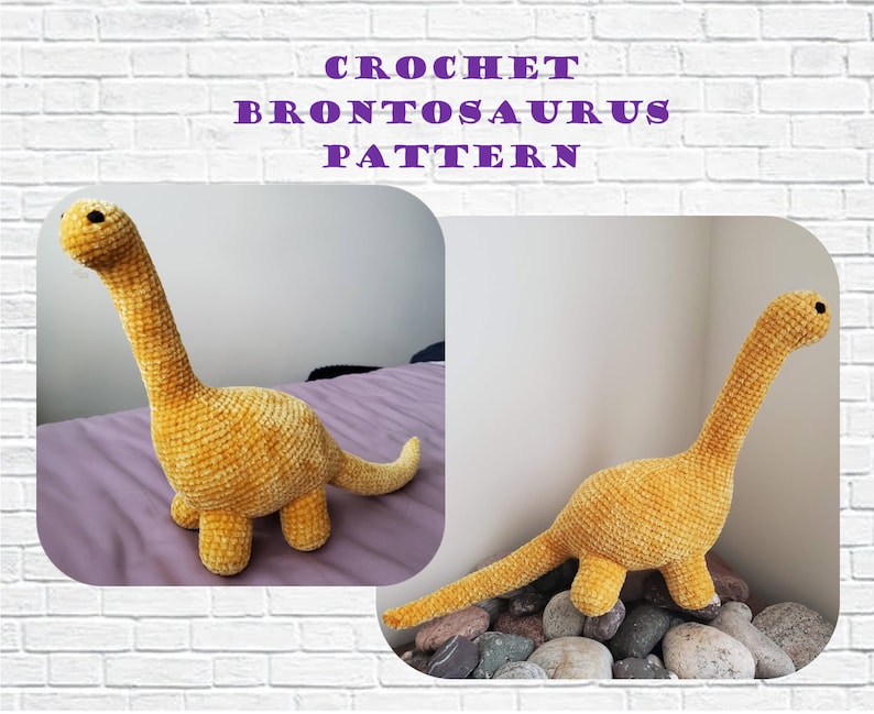 Brontosaurus Crochet Pattern PDF - Etsy