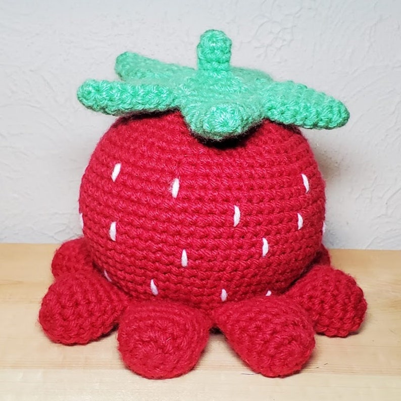Strawberry Octopus Crochet Pattern PDF | Etsy