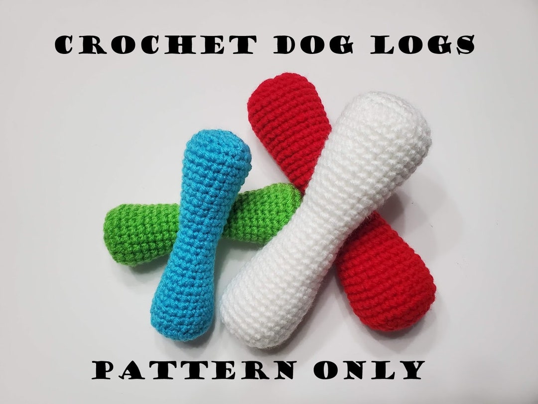 Set of 2 - Dog Log Crochet Pattern PDF - Big & Small - Etsy