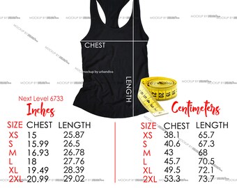 Next Level 6733 Tank Mockup - Etsy