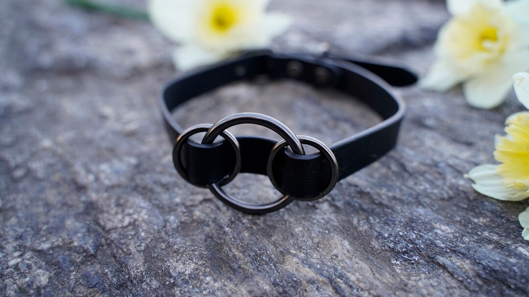 CUSTOM SIZE TRIAD Handmade Leather Collar Leather Choker - Etsy