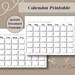 Printable | Undated | Blank Monthly Calendar | +FREEBIE Monthly Names ...