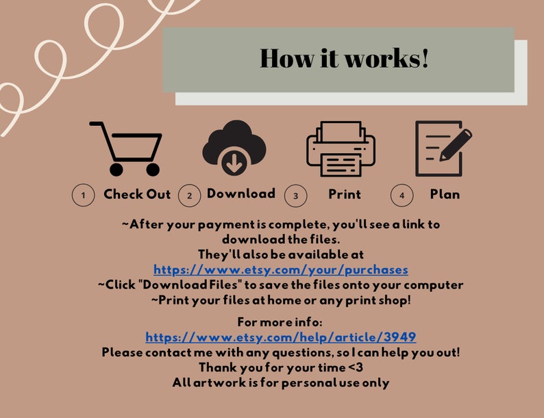 Instant Download | Printable | Notepad | Digital File | Paw Print ...