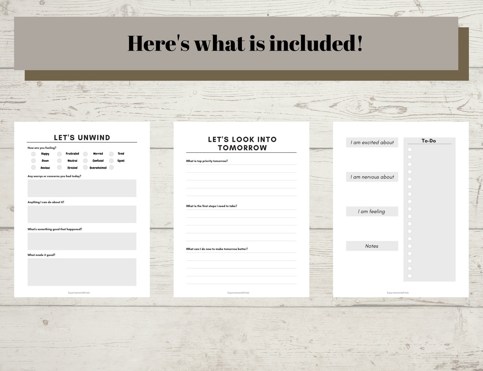 Printable | Self-care | Let's Unwind | Worksheet - Etsy