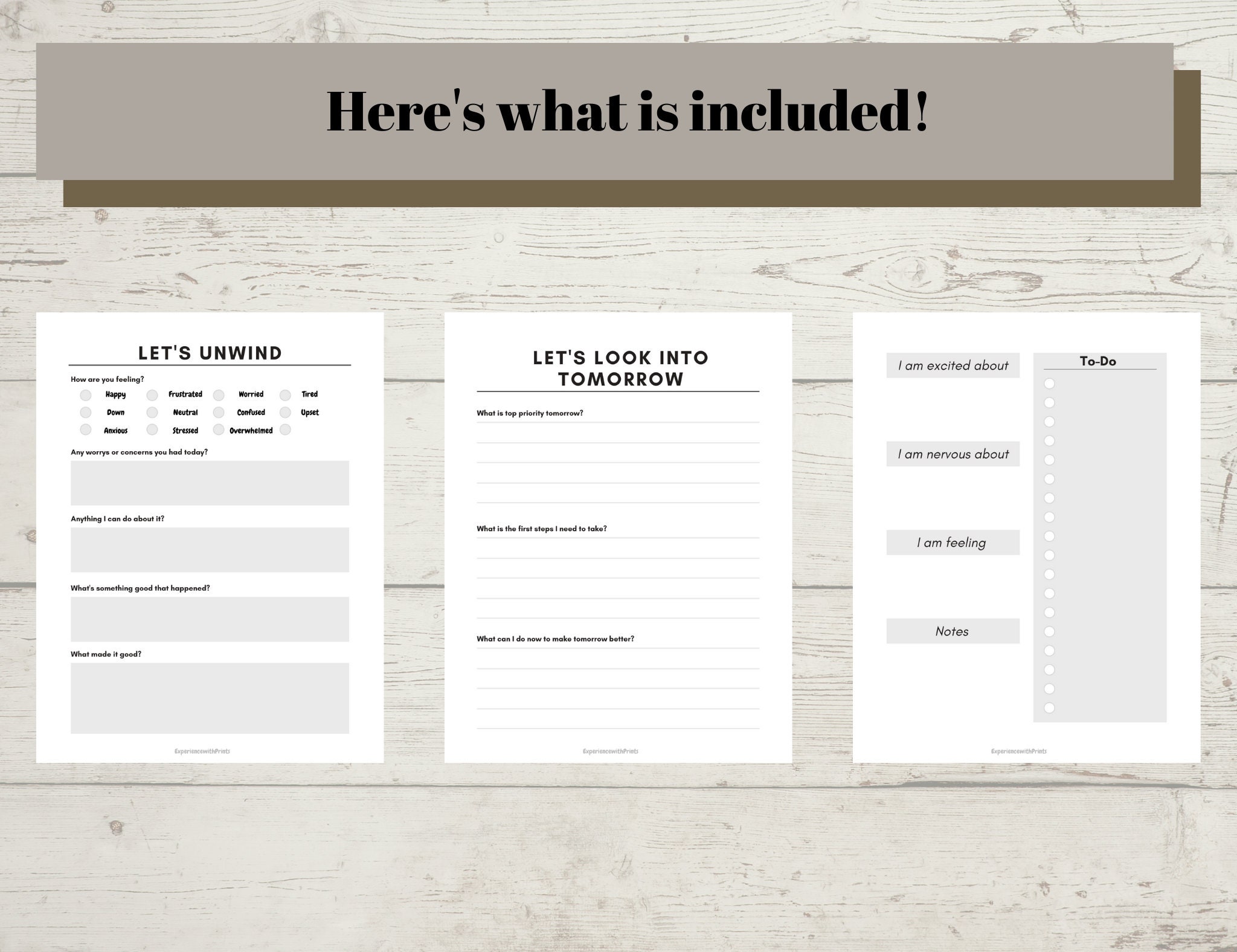 Printable | Self-care | Let's Unwind | Worksheet - Etsy