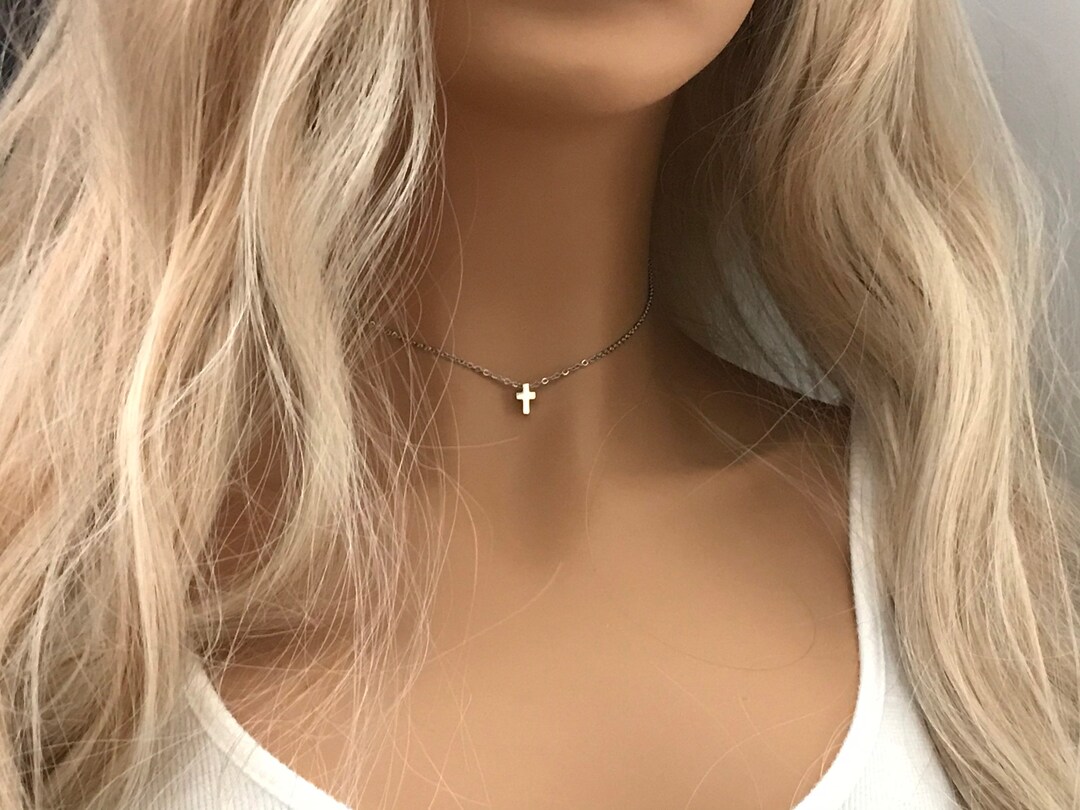 Cross Choker Necklace - Choker Necklace Chain - Christmas Gift Pendant ...