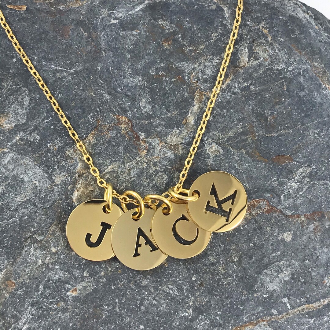 Buy Girls Initial Pendant and Necklace - Cable Chain Necklace - Kids ...