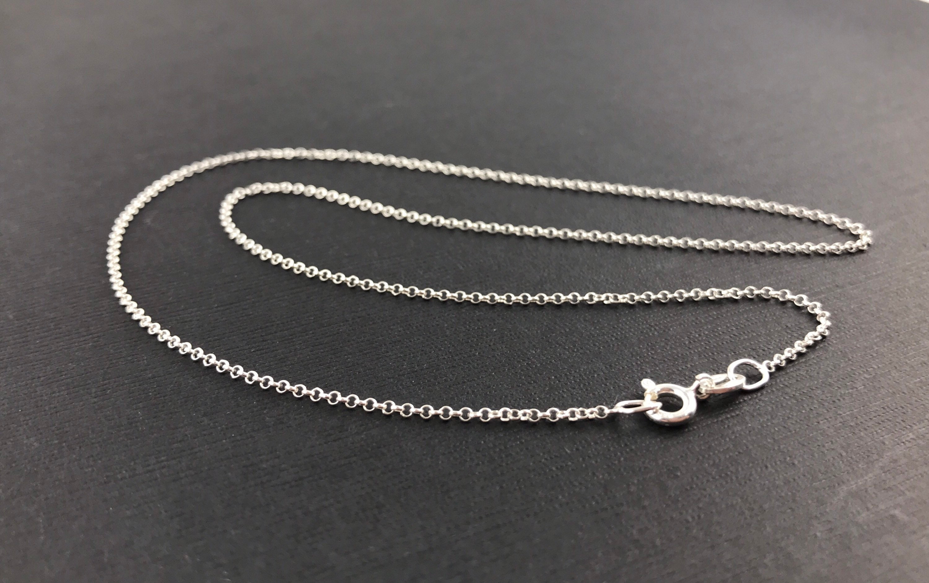 Sterling Silver Rolo Chain - 925 Sterling Silver Dainty Chain ...