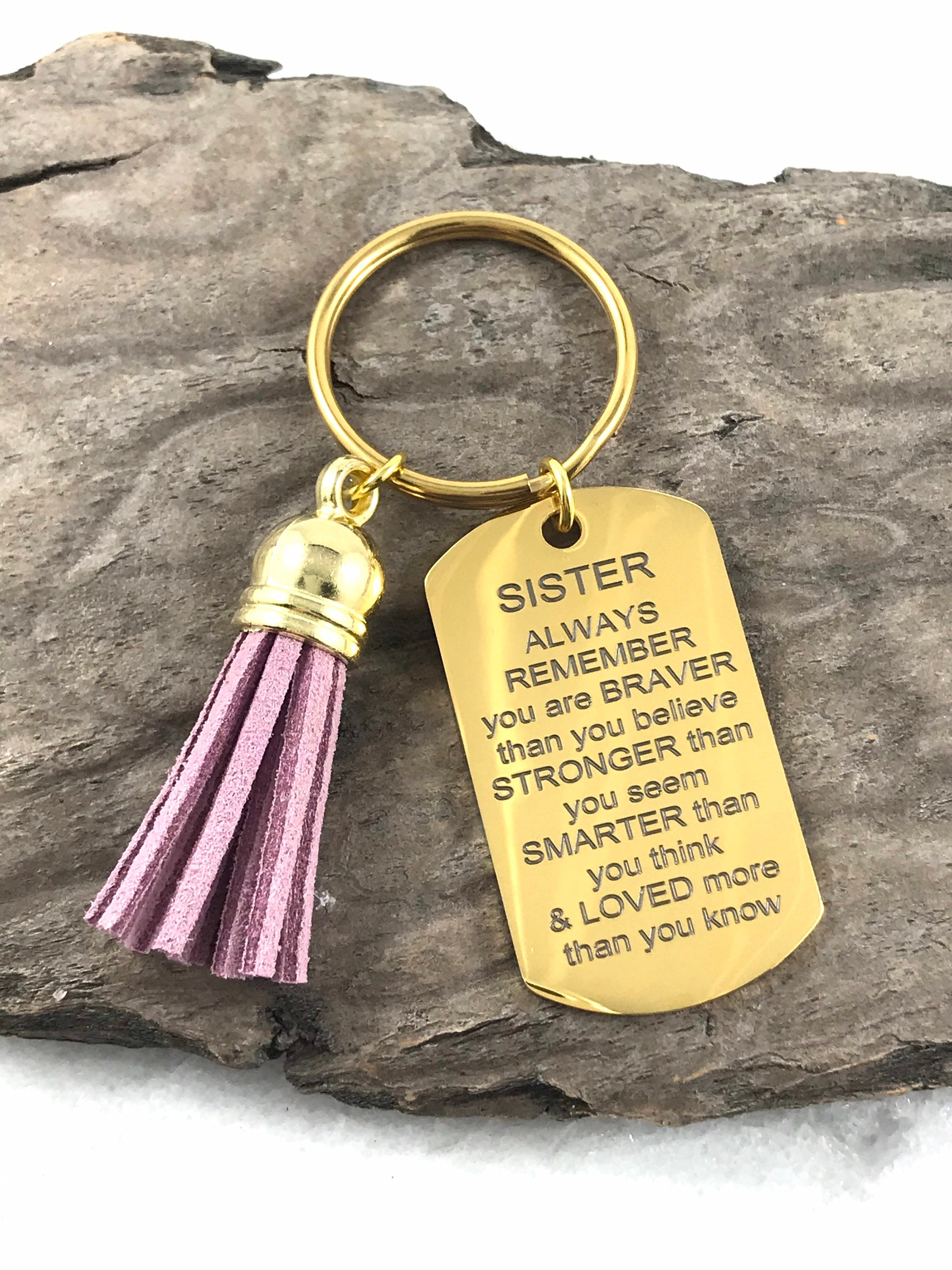 Sisters Keychain Sisters Gift Custom Key Chain | Etsy