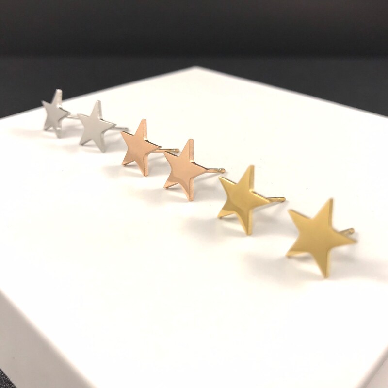 Star Shaped Studs - Etsy