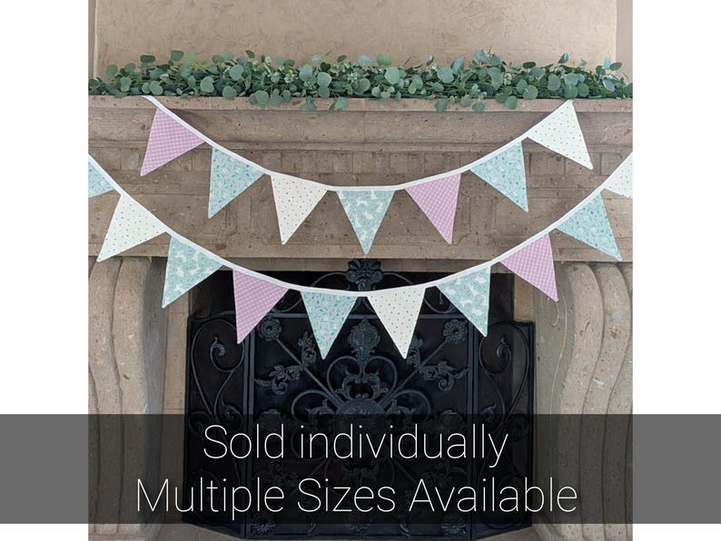 Easter Bunting Banner - Regular Sized Pennants (7 X 5 1/2) - Spring ...