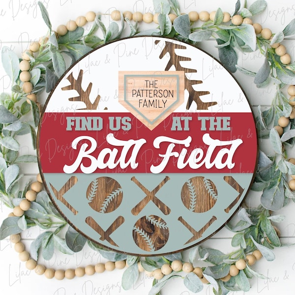 Baseball Family Sign - Etsy
