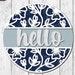 Hello Floral Sign Flower SVG Welcome SVG Front Door Decor - Etsy