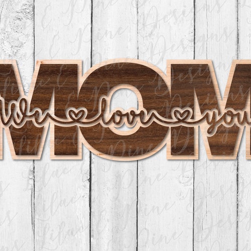 Mother's Day Personalized Round Sign SVG File Laser File - Etsy
