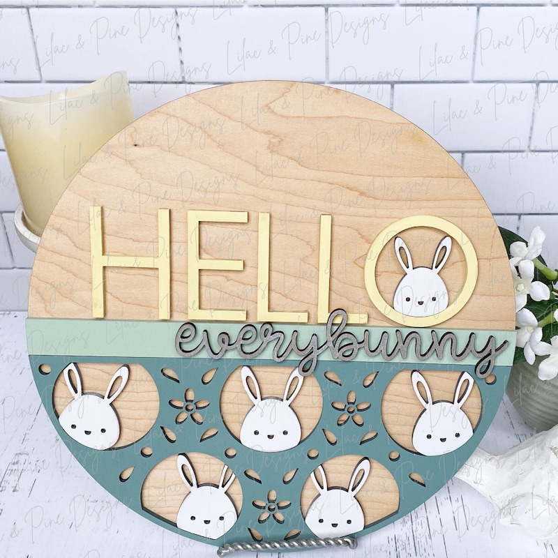Easter Door Hanger Template - Etsy
