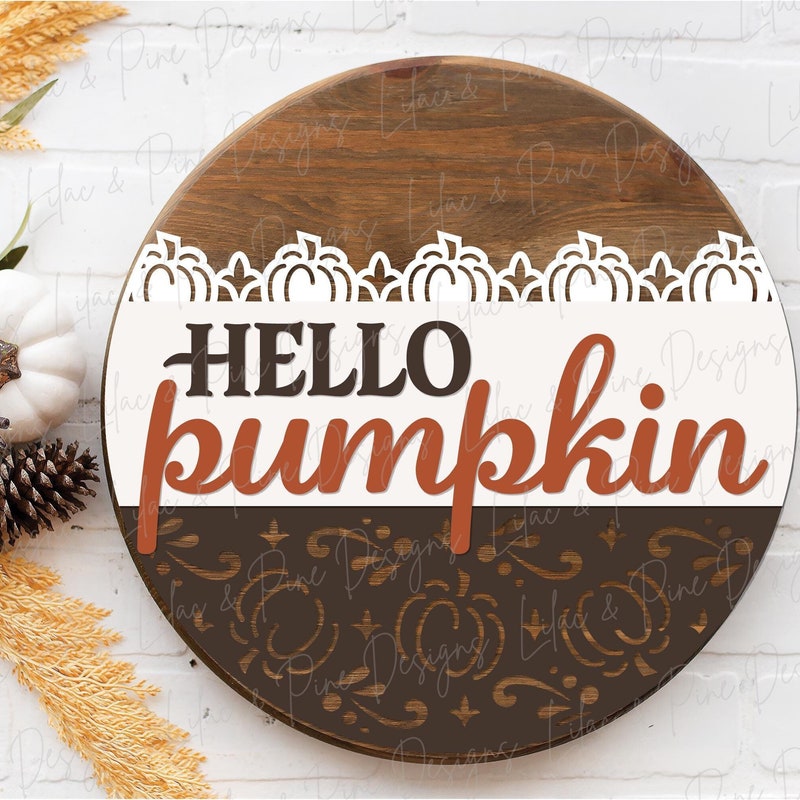 Hello Pumpkin Sign - Etsy