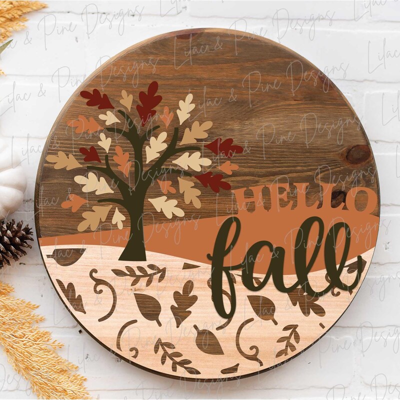 Fall Leaf Sign - Etsy