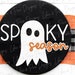 Spooky Season Sign SVG, Halloween Door Hanger SVG, Ghost Welcome Sign ...