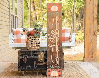 Welcome Home Pumpkin, Porch Leaner SVG File - Etsy