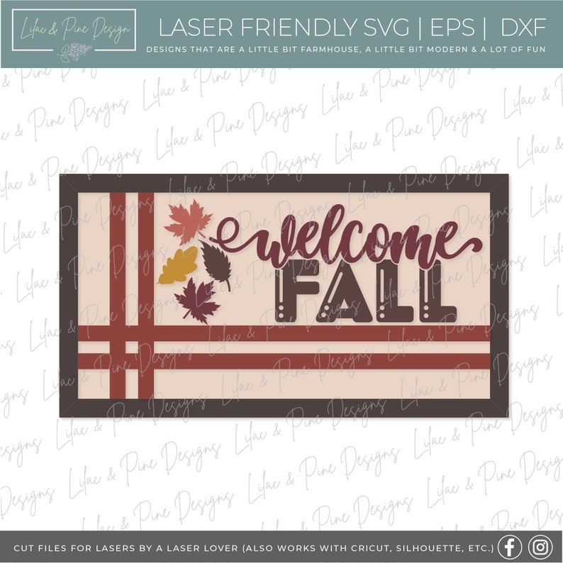 Welcome Fall Sign Svg Autumn Sign Fall Leaves Sign SVG - Etsy