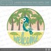 Parrot Welcome Sign SVG, Summer Door Hanger SVG, Tropical Decor Svg ...