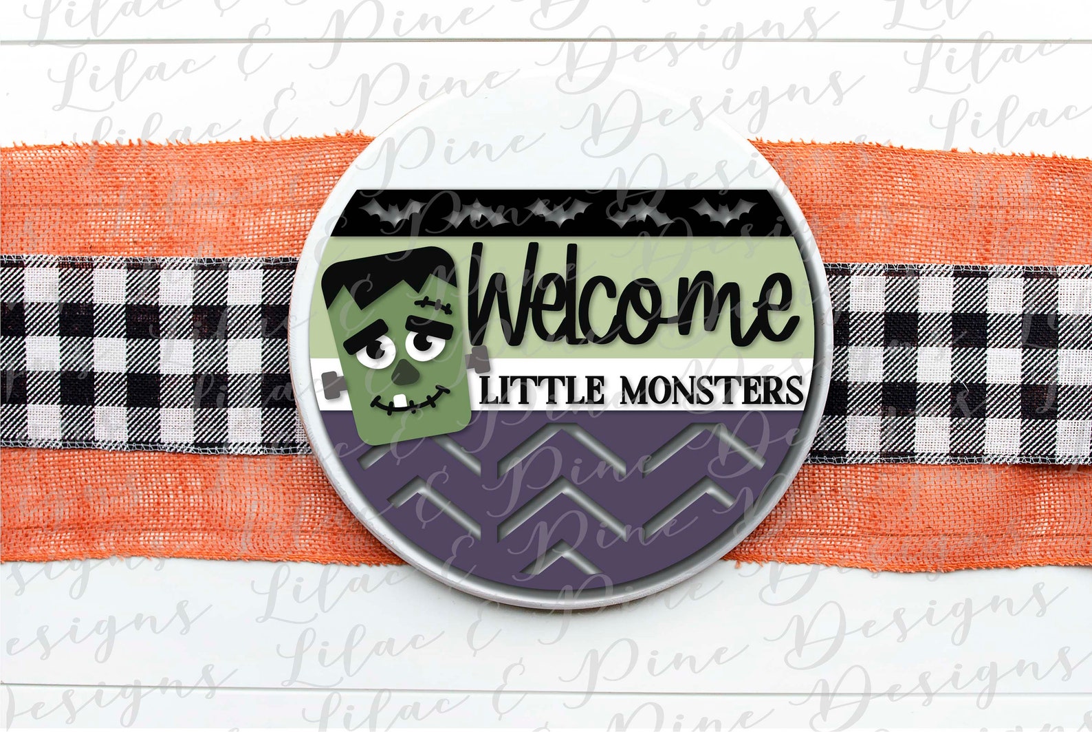 Frankenstein Sign SVG Welcome Little Monsters SVG Frankie | Etsy