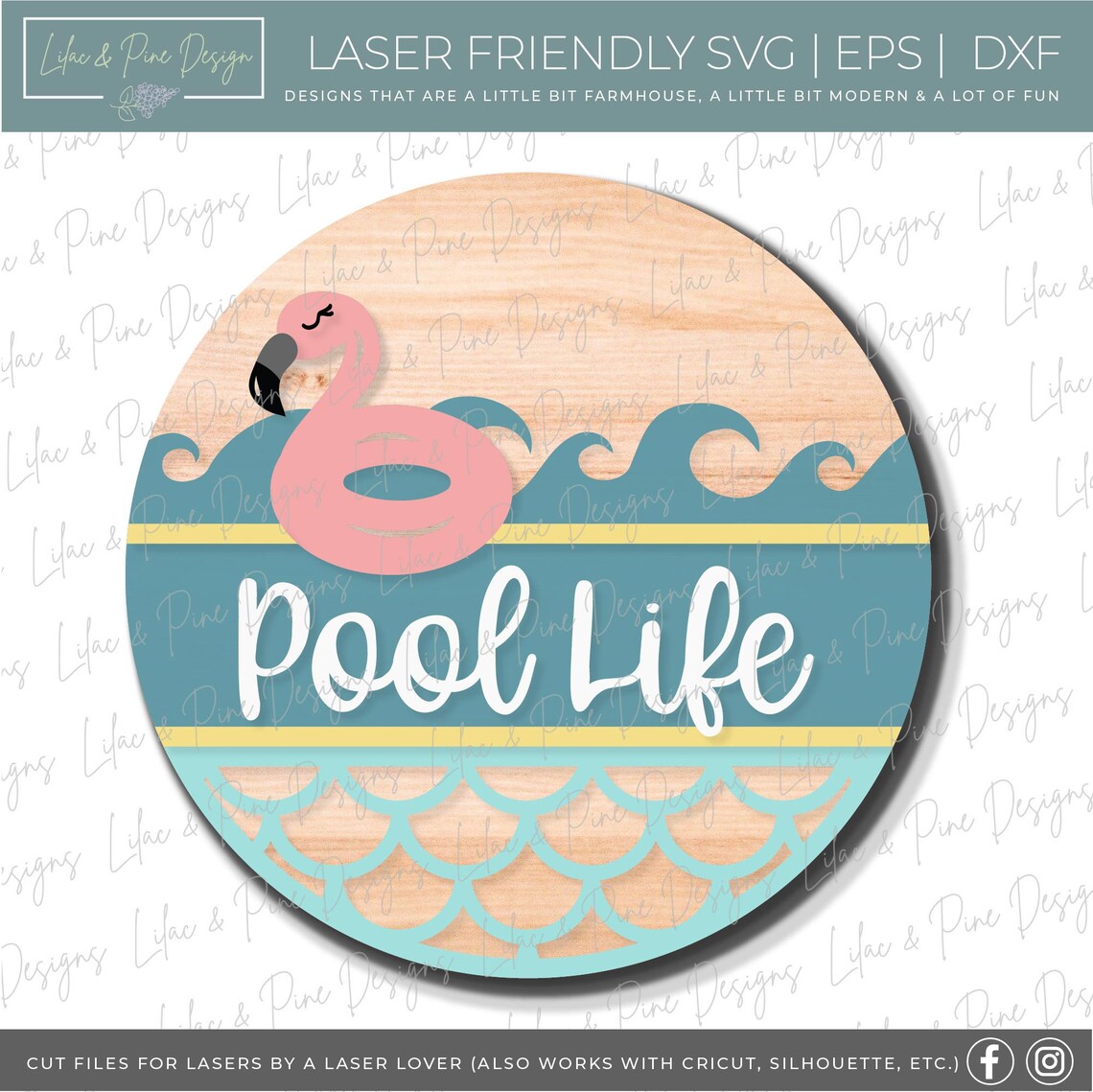 Flamingo Float Welcome Sign SVG Pool Life Sign Beach Life - Etsy