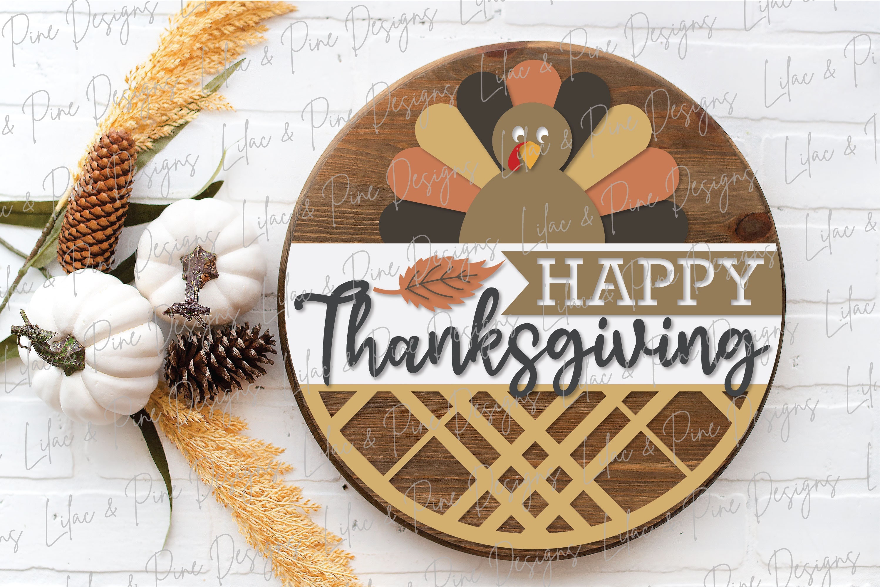 Cute Happy Thanksgiving Sign